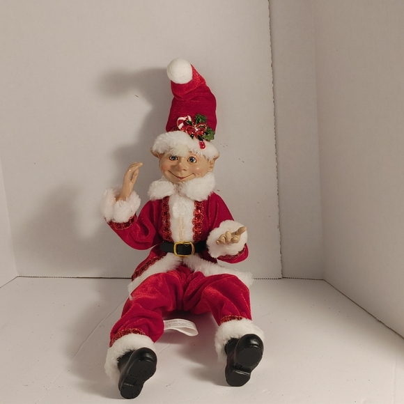Raz Imports | Holiday | Raz Imports Posable Santa Elf Red Suit ...